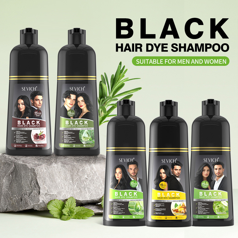 sevich Five flavors in one black Cover Gray Hair Shampoo One Black ...