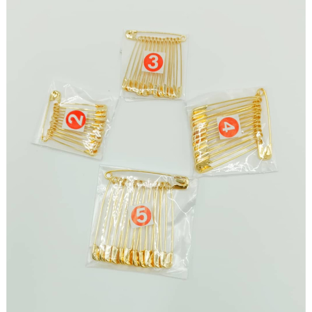 GOLDEN COLOR SAFETY PINS | Shopee Philippines