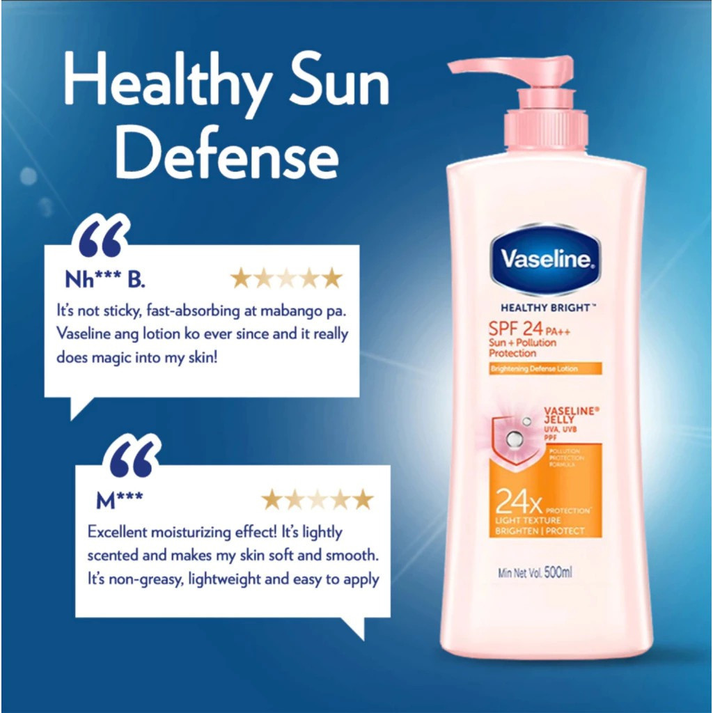 DM ( SET OF 3 ) Vaseline Healthy Bright SPF 24 PA++ Sun ...