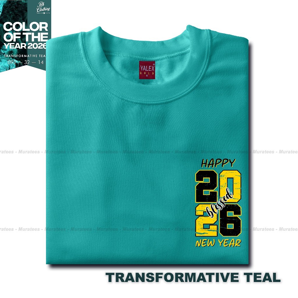 HAPPY BLESSED 2026 NEW YEAR YALEX TSHIRT UNISEX COTTON FOR MEN ROUND ...