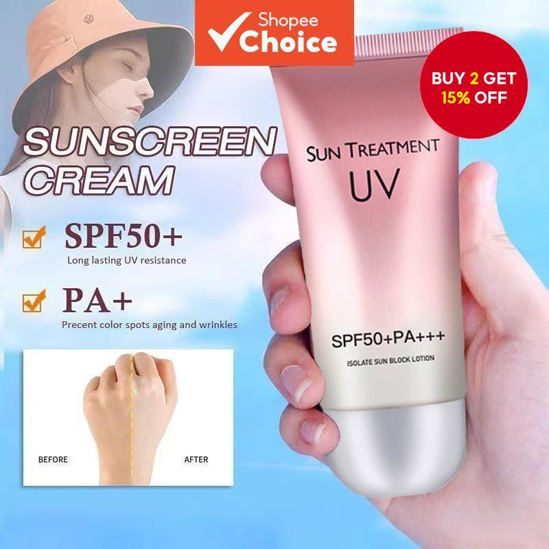 Intensive UV Sunblock Cream SPF50+ PA+ | Refreshing High Protection ...