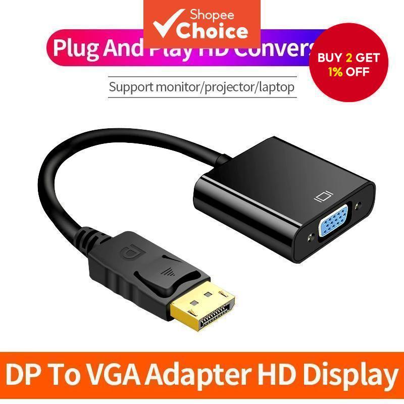 Display Port to VGA Cable 1080P DP Male to Female VGA Converter for PC ...