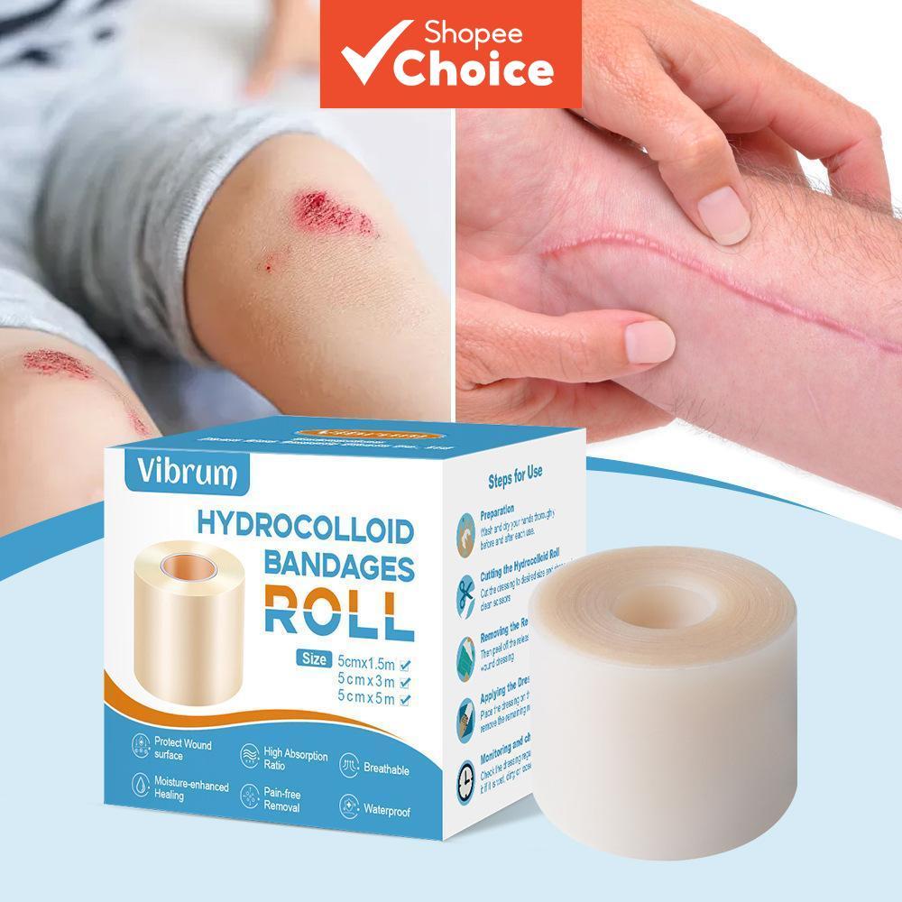 5*150cm Scar Sheets, Hydrocolloid Scars Bandages Roll, Soft Scar Strips ...