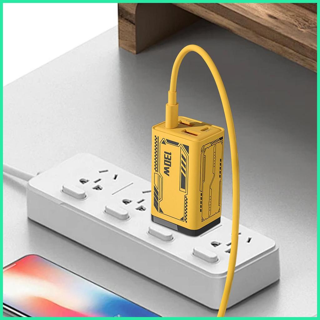 Phone Charging Block Charger Head Fast Charging Cube Multiple Ports ...