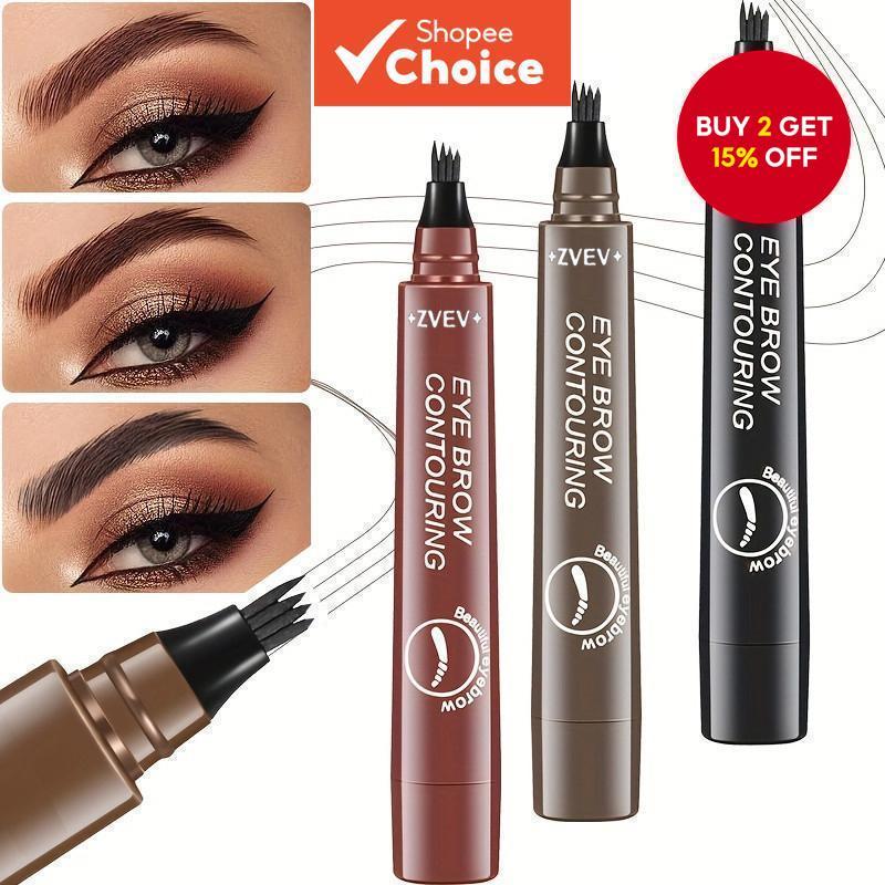 Four-Forked Eyebrow Pencil | Beginner-Friendly, Waterproof & Long ...