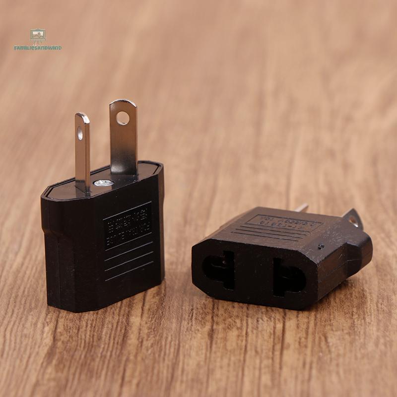 Familiesandwind> 2Pcs European US AU EU US To EU/EU To US Plug Adapter ...