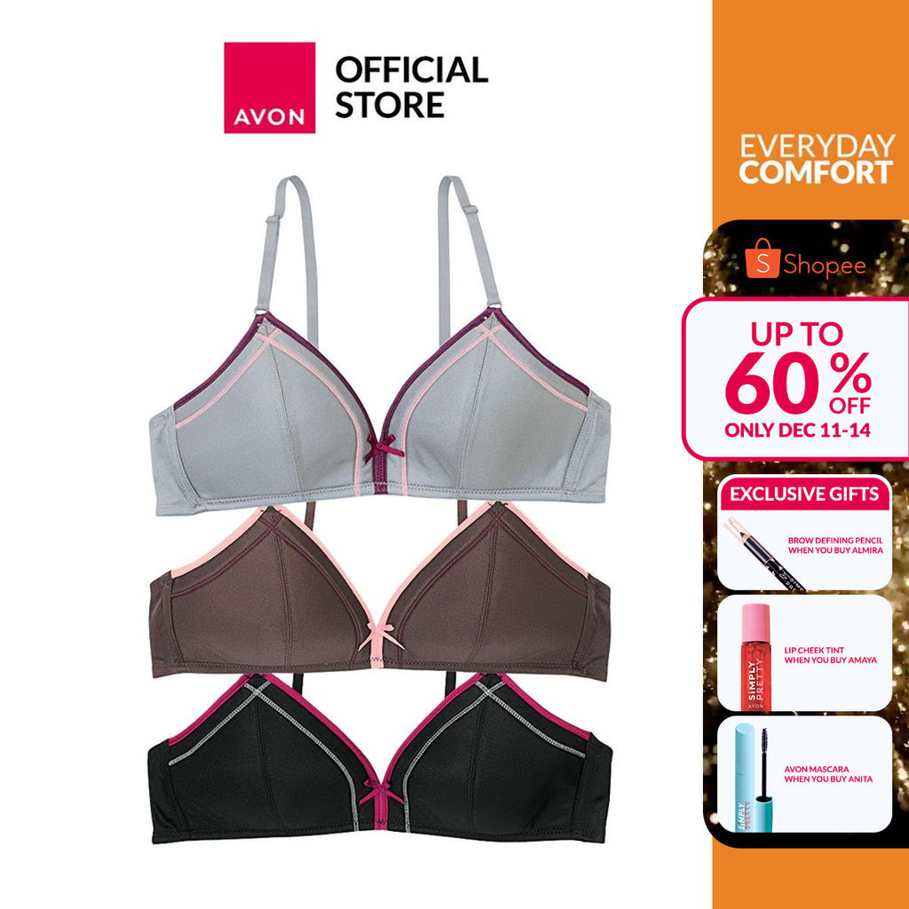 Avon Everyday Comfort | Amy Nw Soft Cup Bra Bra (3Pcs Bra Set) | Women ...
