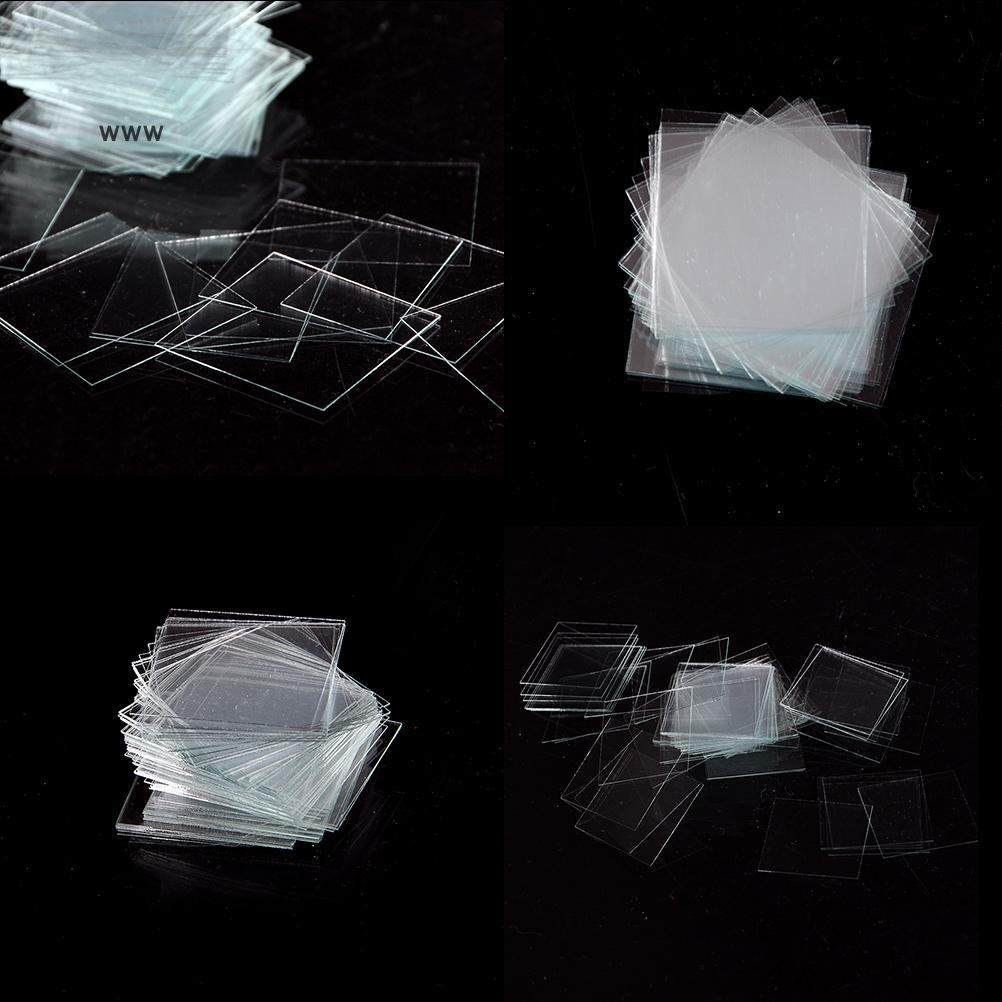 COD 100 pcs Glass Micro Cover Slips 18x18mm - Microscope Slide Covers ...