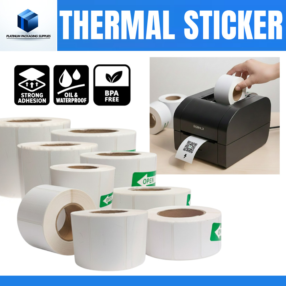 Platinum Thermal Sticker Label Self-Adhesive Thermal Label for Logo ...