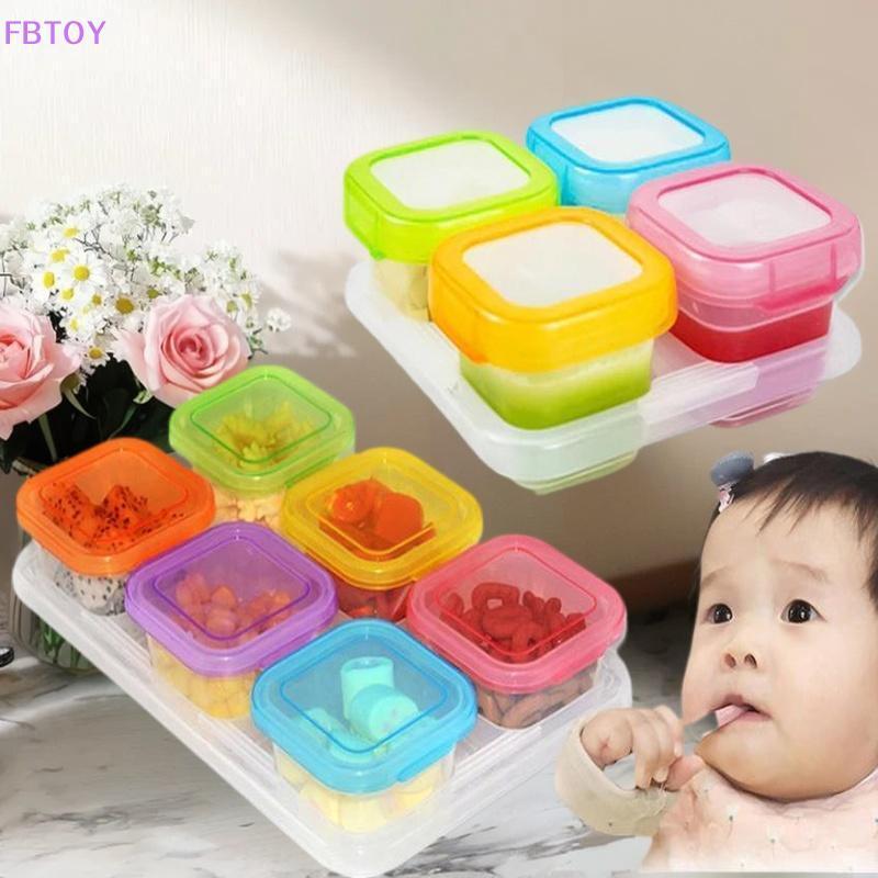 FBTOY 4 /6pcs Baby Food Freezer Storage Container Blocks With Storage ...