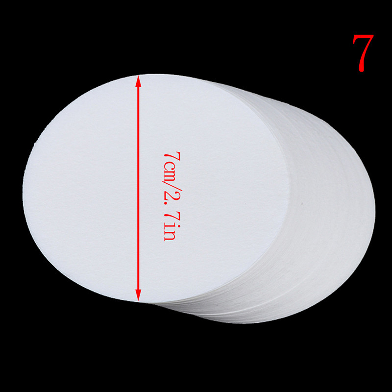 100Pcs Laboratory Filter Paper Circular Qualitative Filter Paper Medium ...