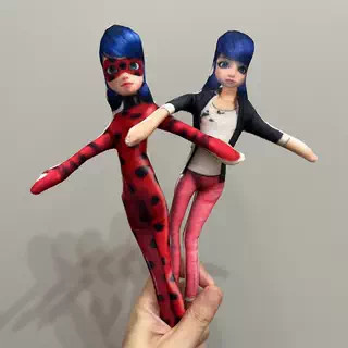 Ladybug Radi Miracle Girl Marina Abstract Mouse Backbone Doll Built-in ...