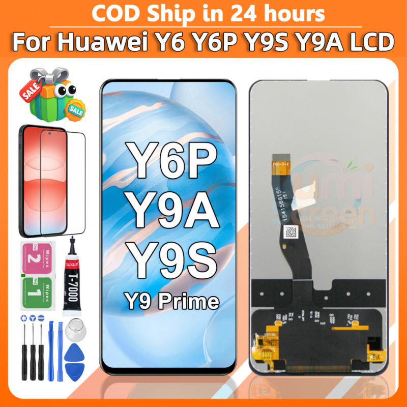 LCD For Huawei Y6P 2020 Y9A Y9S Y9 Prime 2019 Y6 Y6S Y6 Pro Y6 Prime ...
