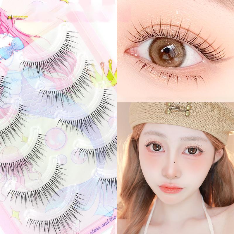 Curling Thick Fake Eyelashes Soft Reusable Faux Volume Fake Eyelashes ...