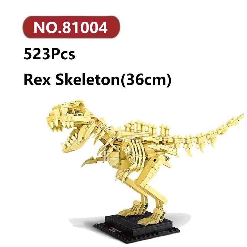 Dinosaur Skeleton Fossil Building Blocks 523 Pcs Decool Animals Bricks ...