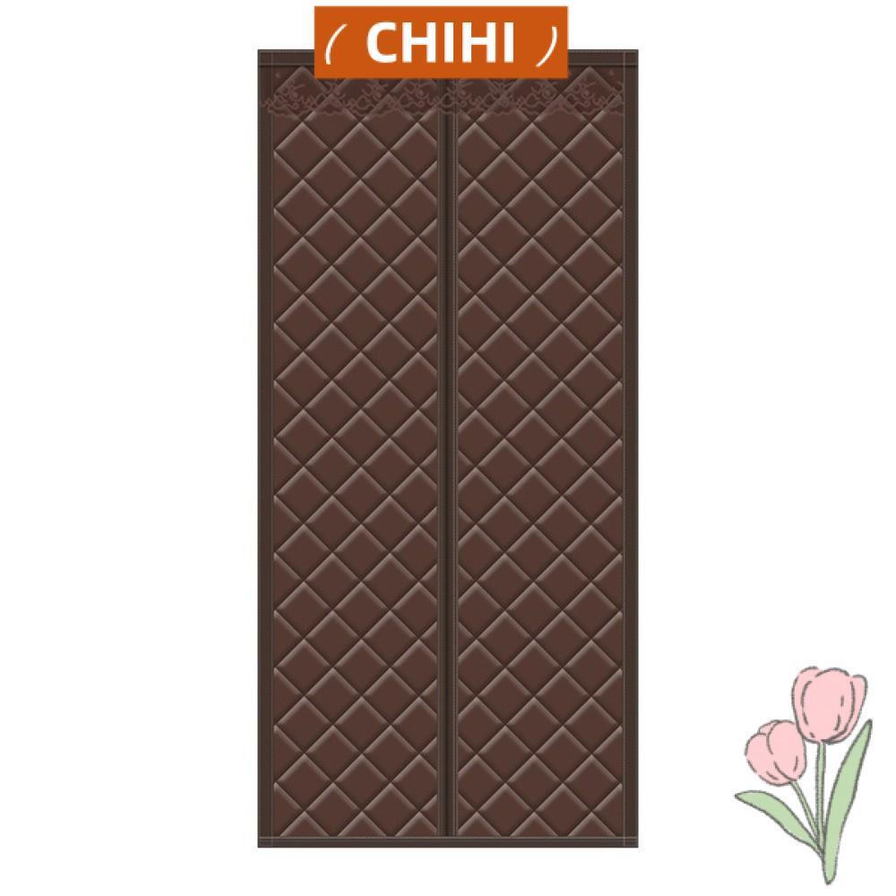 CHIHI Door Curtain, Cotton Thickened Magnetic Curtain, No Punching ...