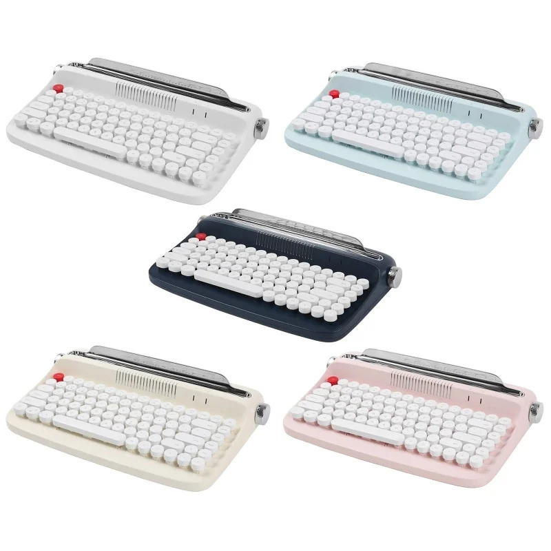 Bluetooth-compatible Wireless Keyboard Office Typewriter Mechanical ...