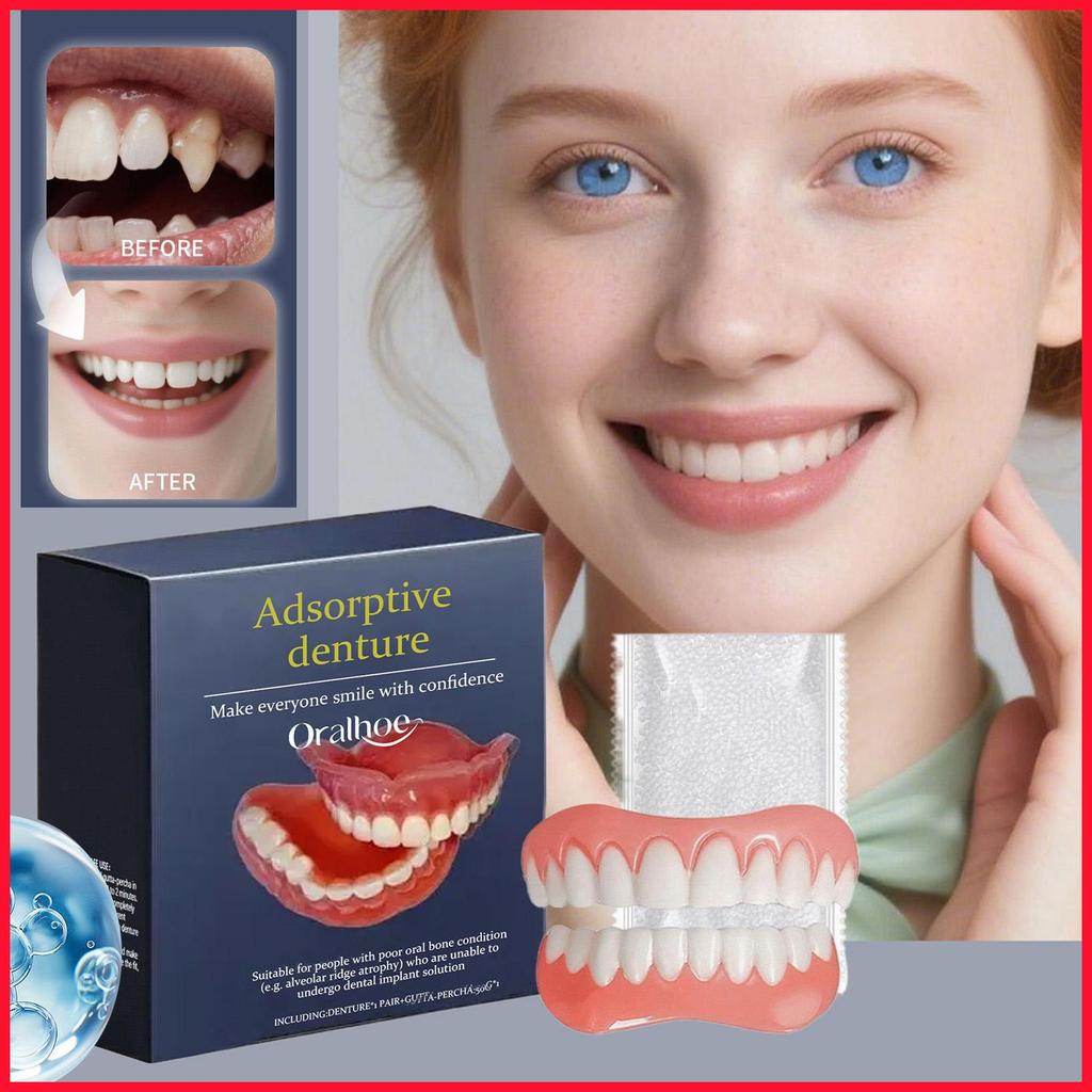 False Teeth Temporary Veneers Tooth Replacement Kit for Cosplay ...