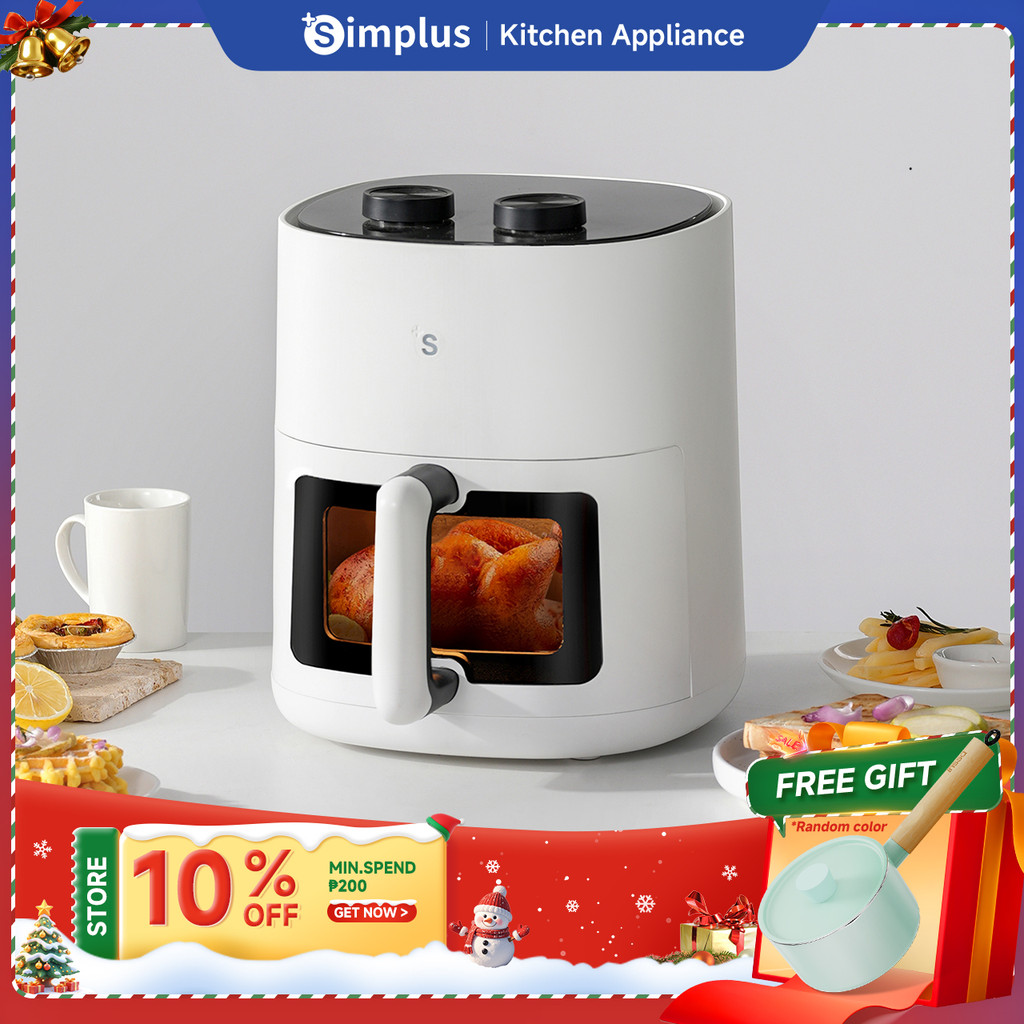 Simplus Air Fryer 5L Multifunctional Airfryer Viewable Window Oil Free ...