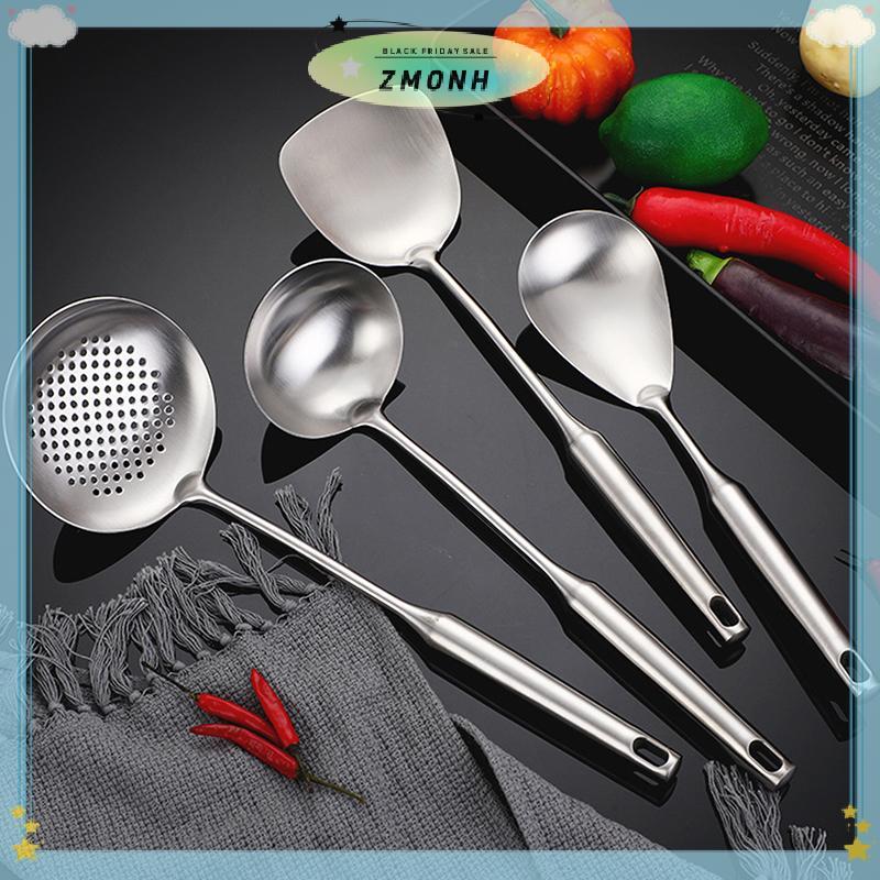 ZMONH 304/201 Stainless Steel Spatula And Spoon Heat Insulation Hollow ...