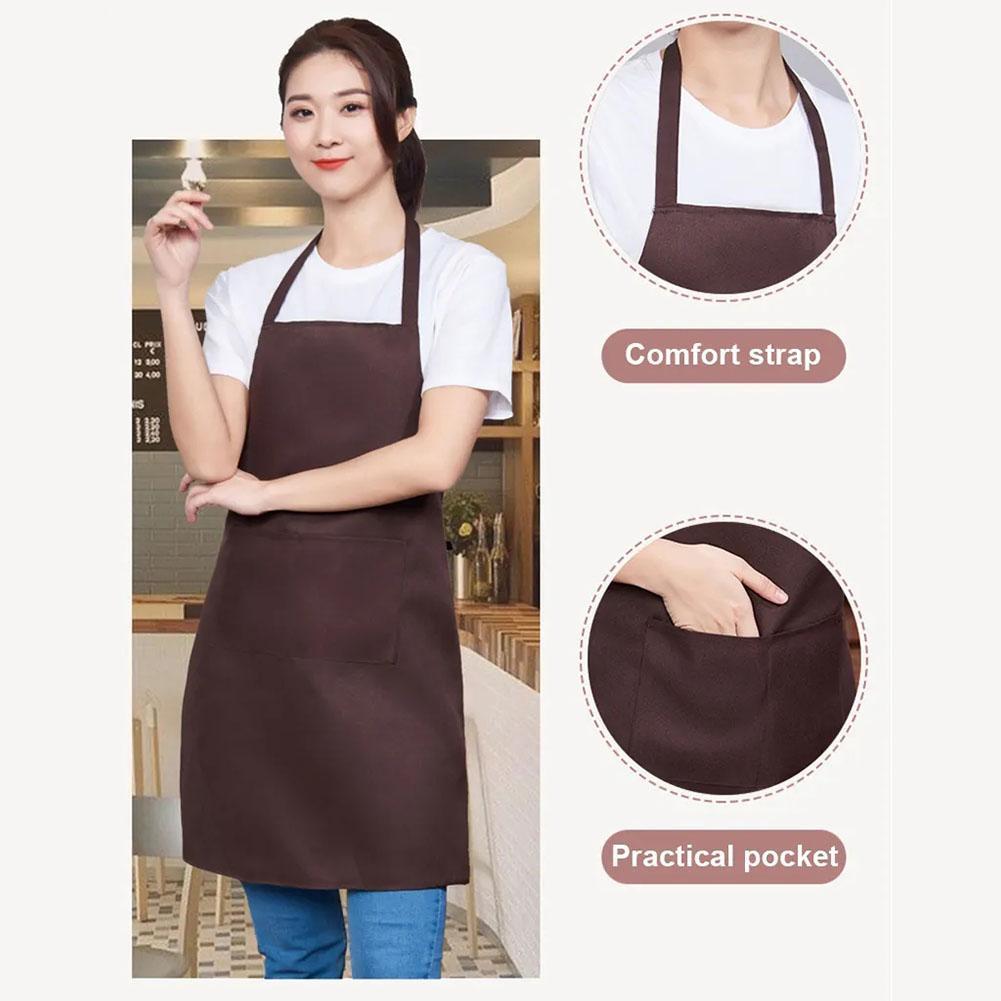 Adjustable Cooking Apron Unisex Waterproof Dust-proof Chef Sleeveless ...