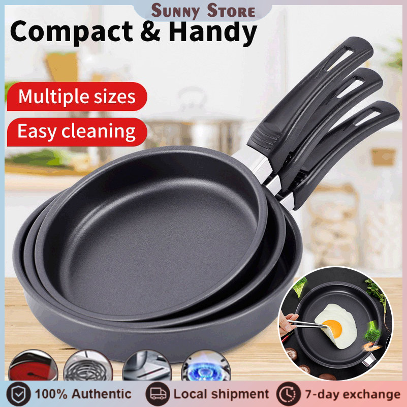 14/16/18cm Non-stick Mini Frying Pan with Handle Steak Fried Pans Multi ...