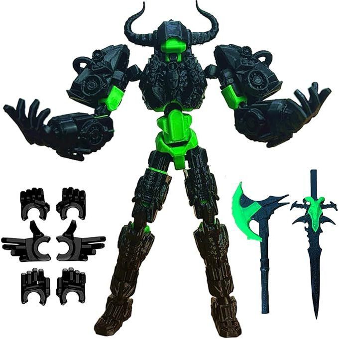 New 3D Printed Articulated Action Figure Model Transforming Robot Model ...