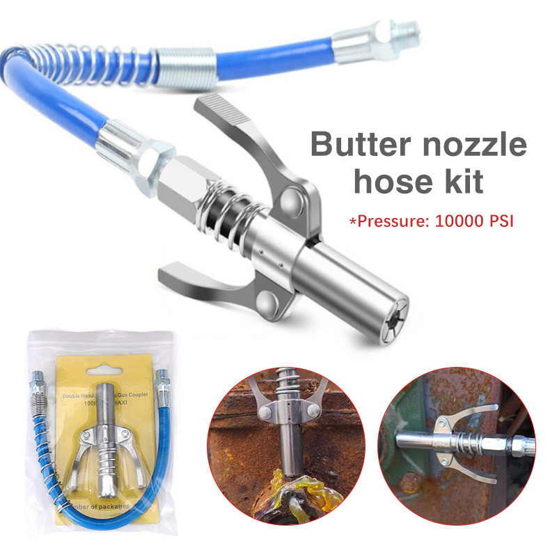 Grease Gun Coupler Grease Gun Tip Quick Lock and Release Lube Grease ...
