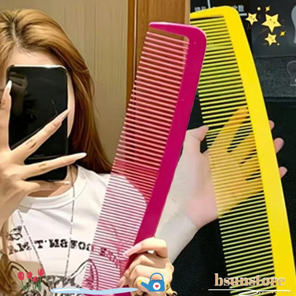 BSUNSTORE Giant Comb, Plastic Hair Detangling Massage Straight Hair ...