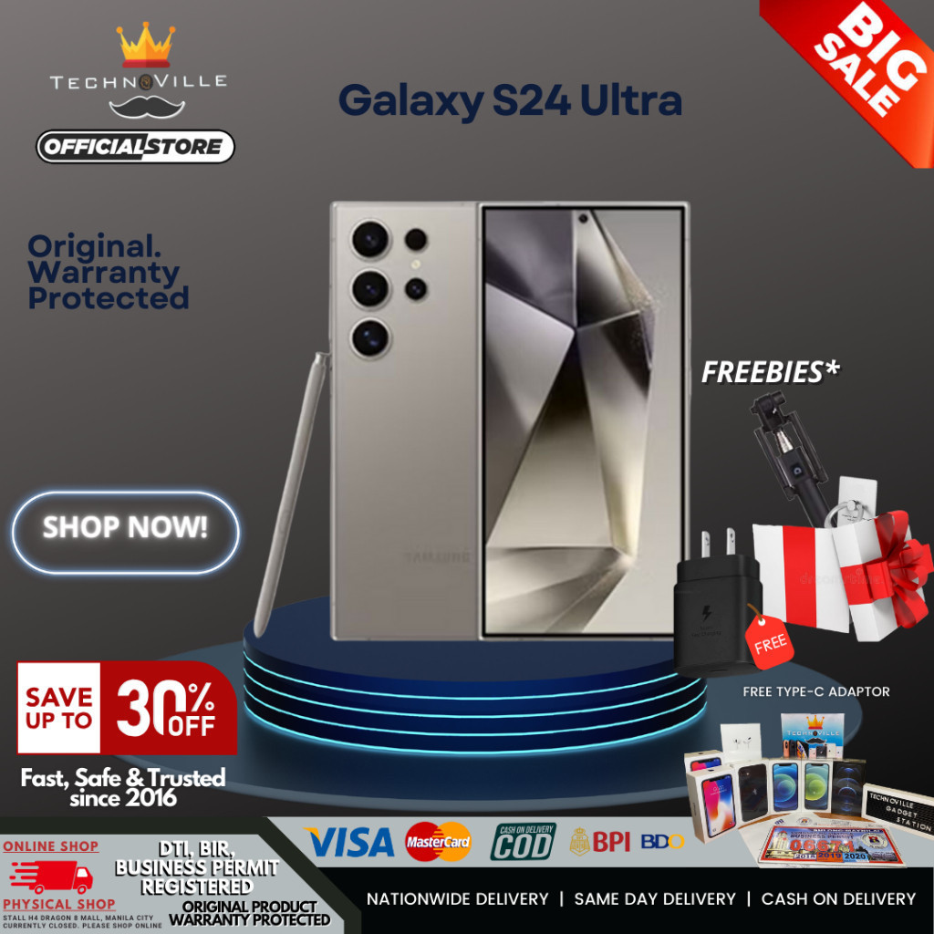 Samsung Galaxy S24 Ultra 5G (1 Year Warranty) with FREEBIES! | Shopee ...