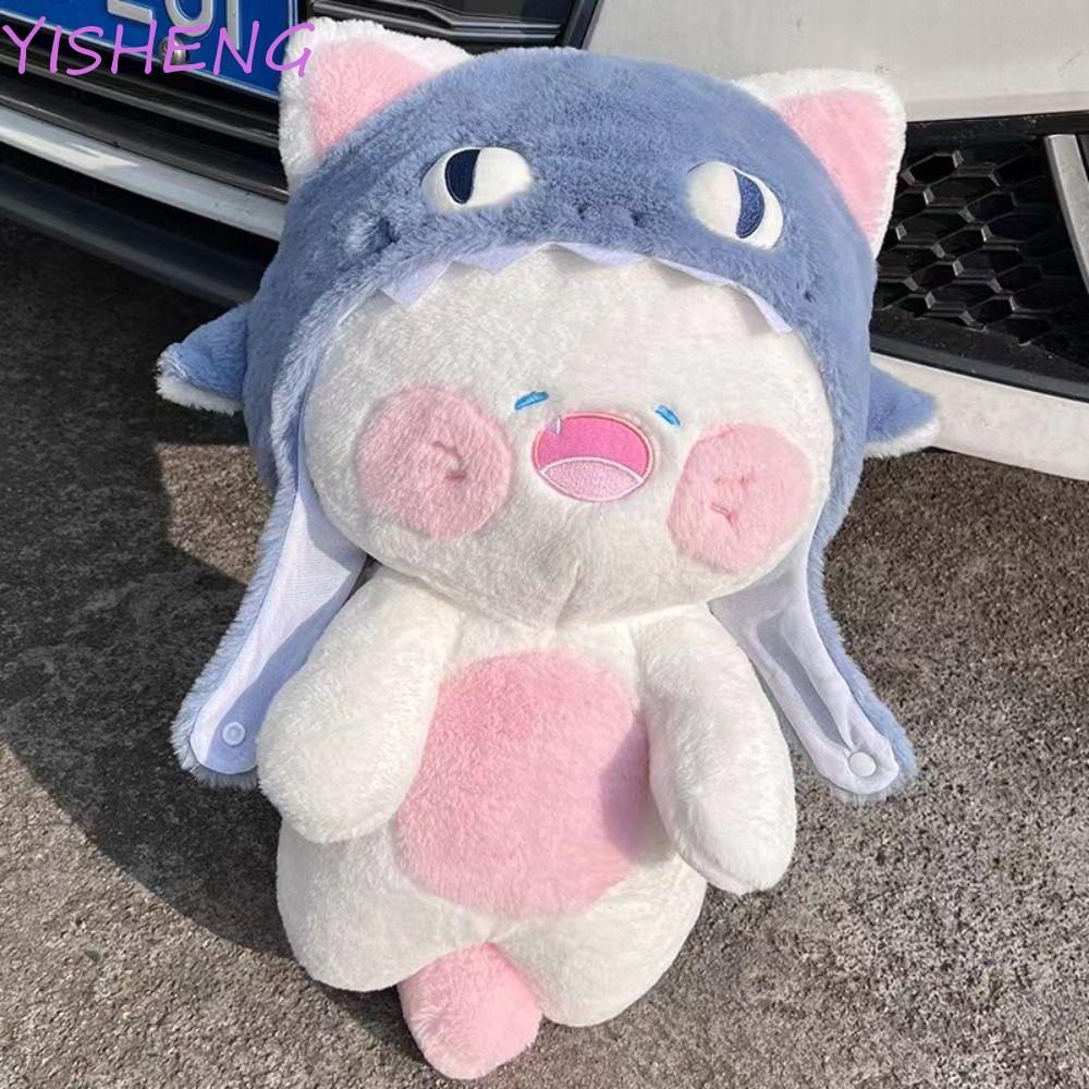 YISHENG58BS Cute Shark Cat Plush Toy, Shark Cat Soft Shark Cat Doll ...