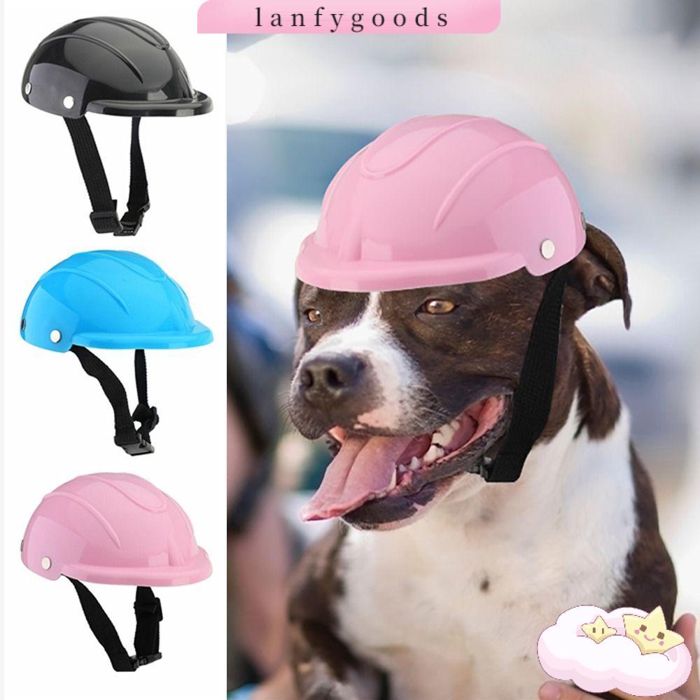 LANFYGOODS Pet Dog Helmets, Adjustable Handsome Pet Motorcycle Headgear ...