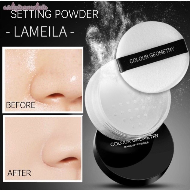 Waterproof Face Skin Oil Control Face Loose Powder Makeup Finishing ...