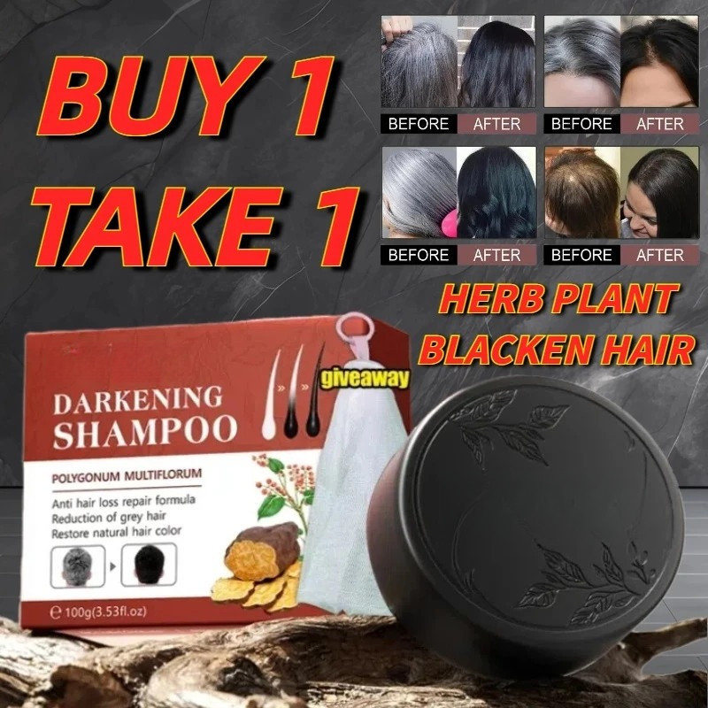 BUY 1 TAKE 1 Hair growth soap shampoo Polygonum Multiflorum Repair ...