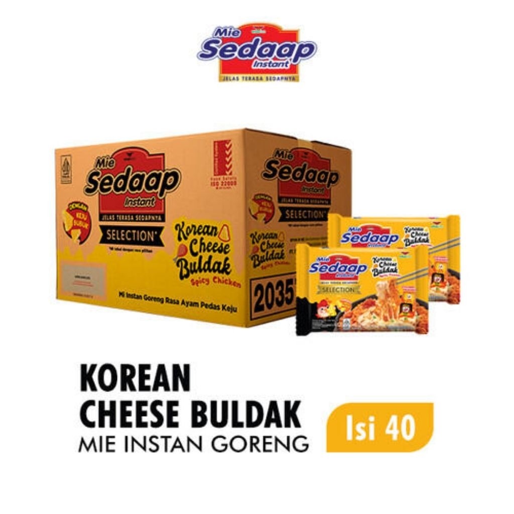 Mie Sedaap Korean Cheese Buldak Spicy Chiken/Sedaap Korean Cheese ...