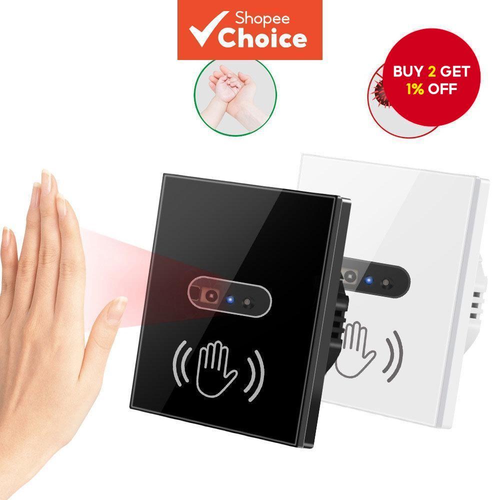 EU Standard Infrared Wall Light Switch Smart IR Sensor Touchless 220V ...