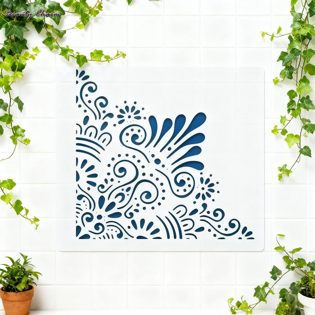 Mandala Drawing Template Reusable Plastic Stencil Bohemian Pattern Art ...