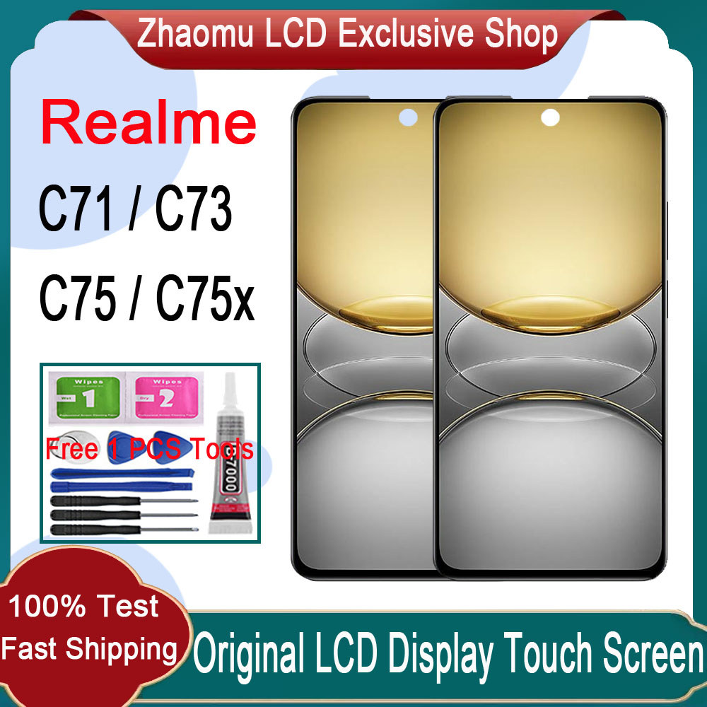 Original Realme C71 C73 C75 C75x LCD Display Touch Screen Replacement ...