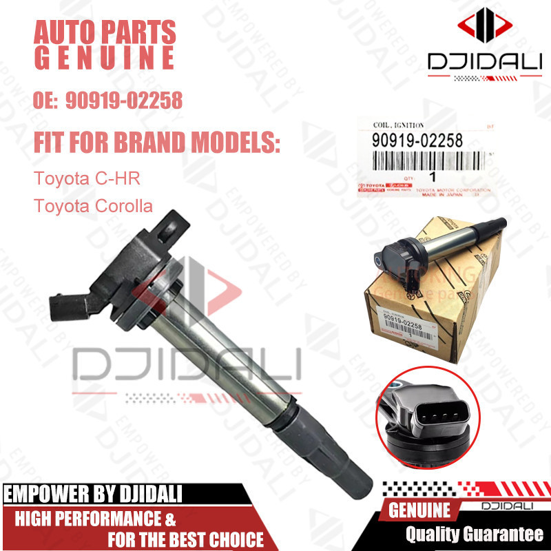 Ignition Coil 90919-02258 for TOYOTA C-HR 2017-2019 Corolla 2009-2019 1 ...