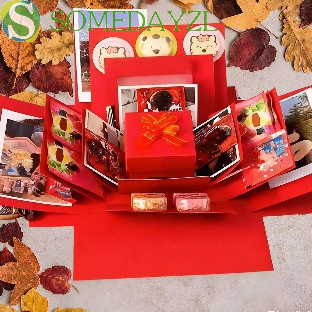 SOMEDAYZL Surprise Explosion Box, Multi-Layer Handmade Craft Gift ...