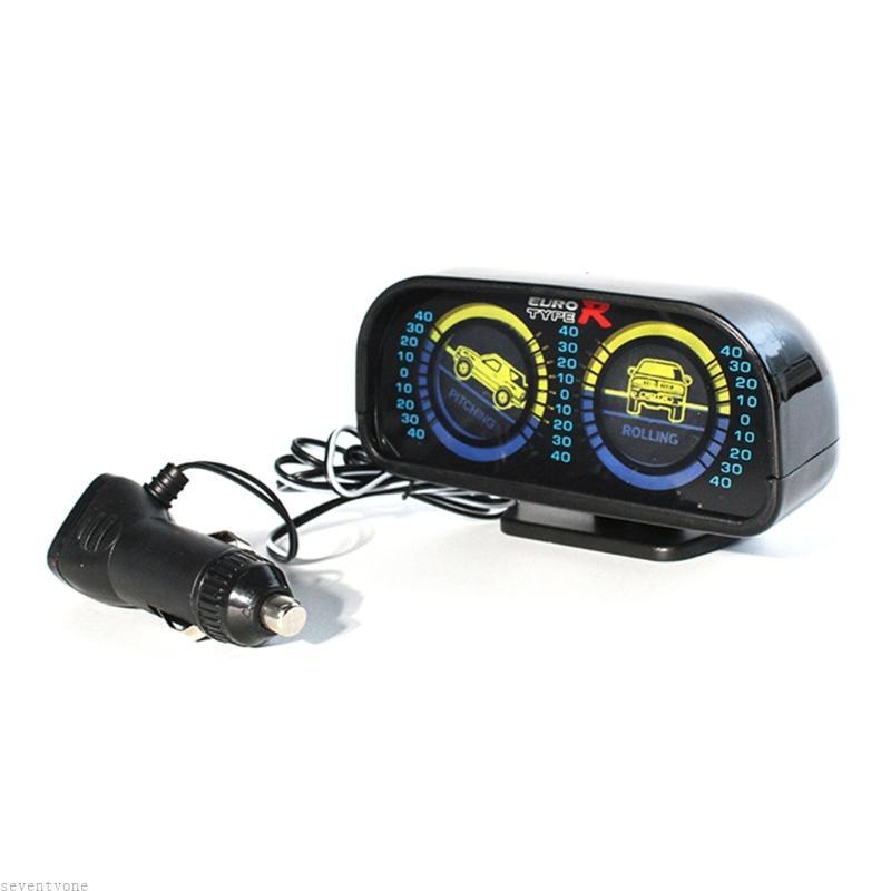 SV Car Digital Display Level Tilt Gauge Slope Meter HUD Inclinometer ...