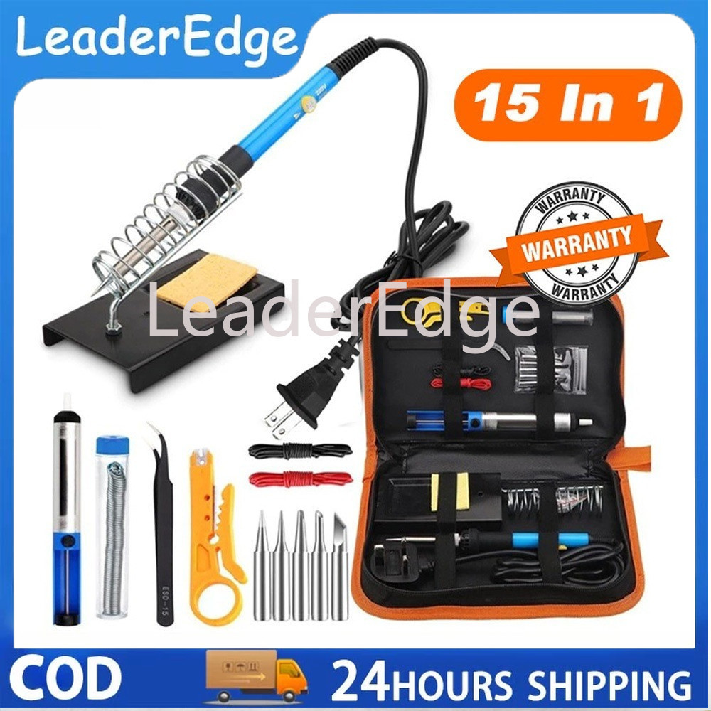 15 In 1 60W Soldering Iron Set 220V Electric Welding Soldering Iron ...