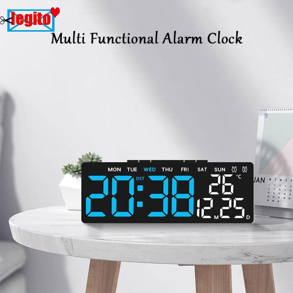 LETIGO.PH Electronic Wall Clock, Multi-functional Wall-mounted Digital ...