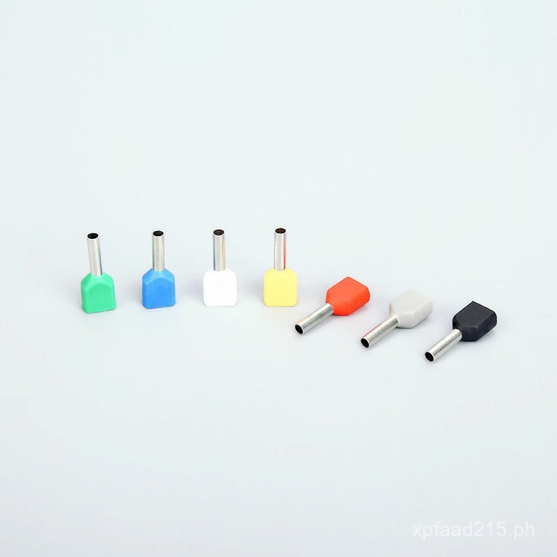 Pre-Insulated Terminal Lugs for Wire TE Copper Pin-Shaped Tube Double ...