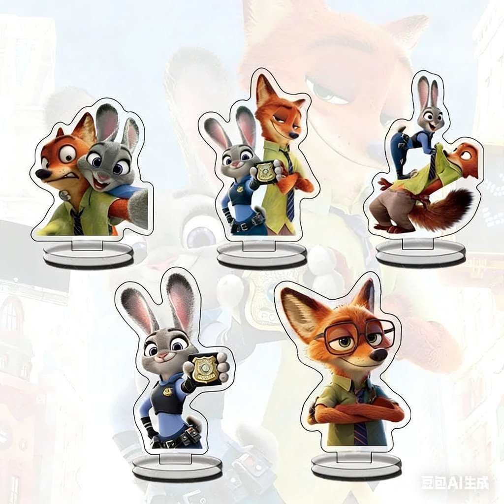 Zootopia Movie Merchandise Judy Hopps Nick Wilde Acrylic Stand Up Signs ...