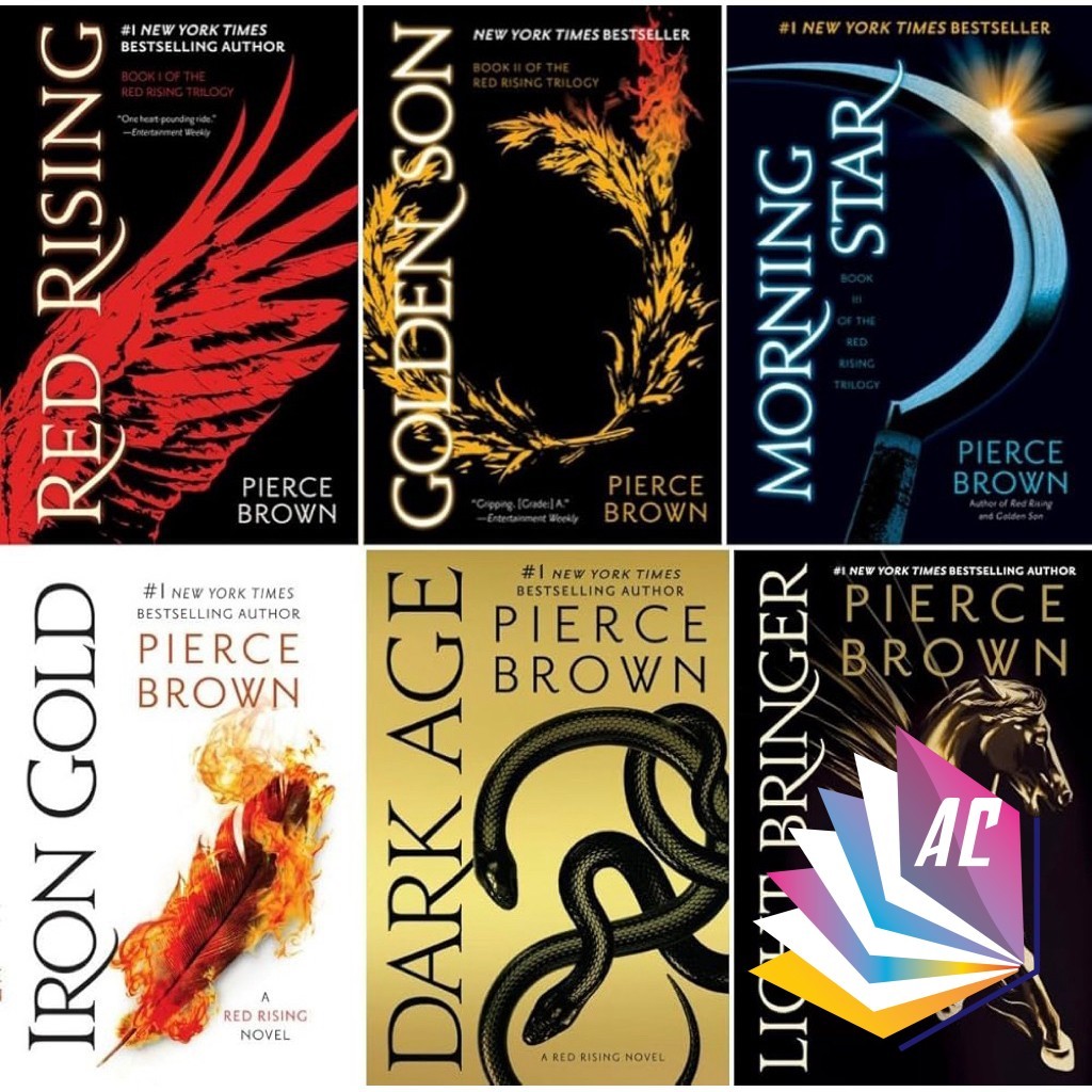 Red Rising Saga Series 6 Books Morning Star Light Bringer Iron Gold ...