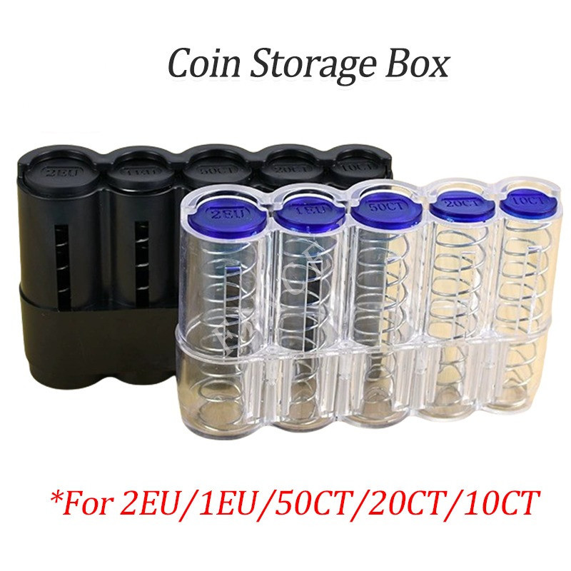 【SG】SGD Coin Storage Box Coins Case Organiser Plastic Coins Holder ...