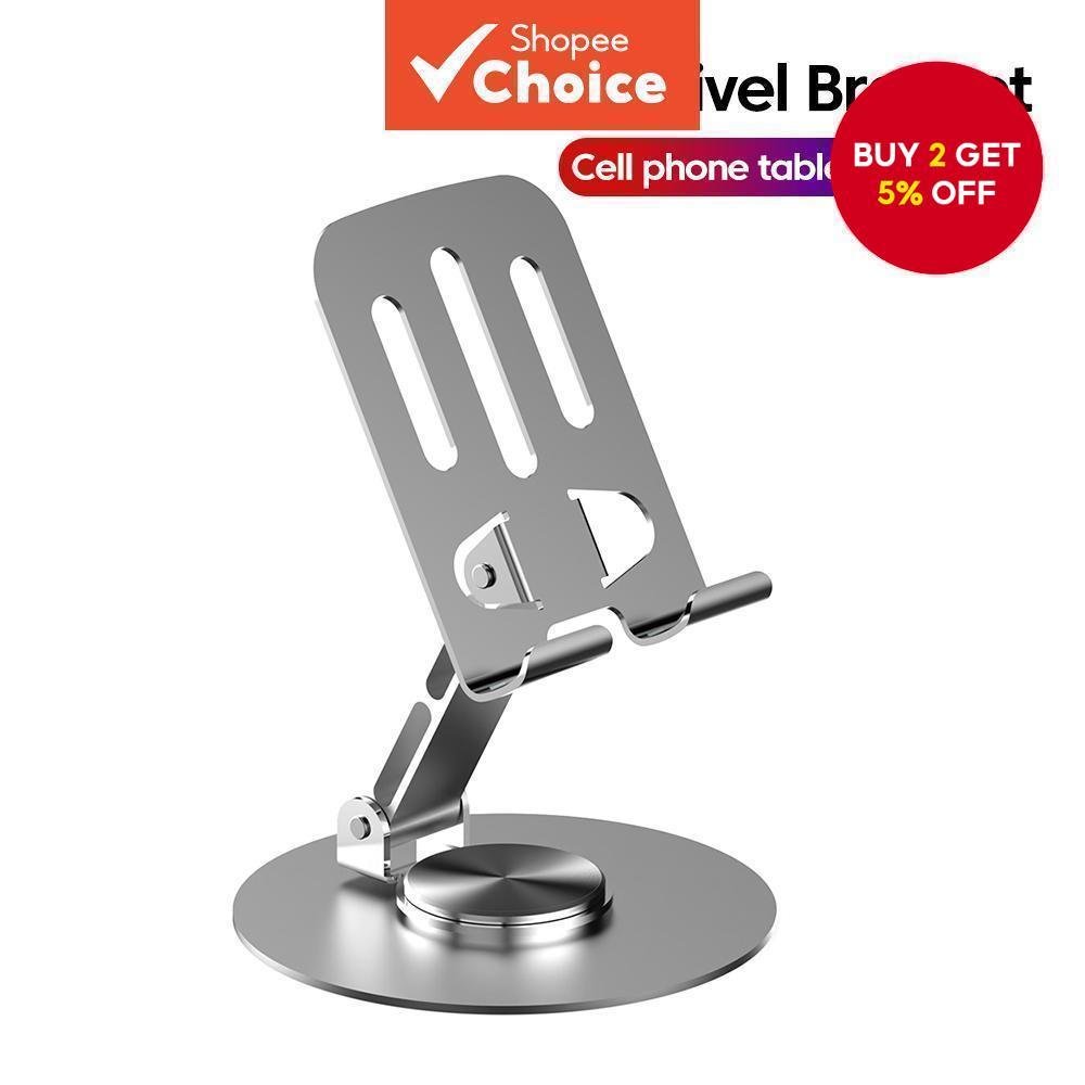 Portable Metal Desktop Phone Stand - Universal 360° Rotating Holder for ...