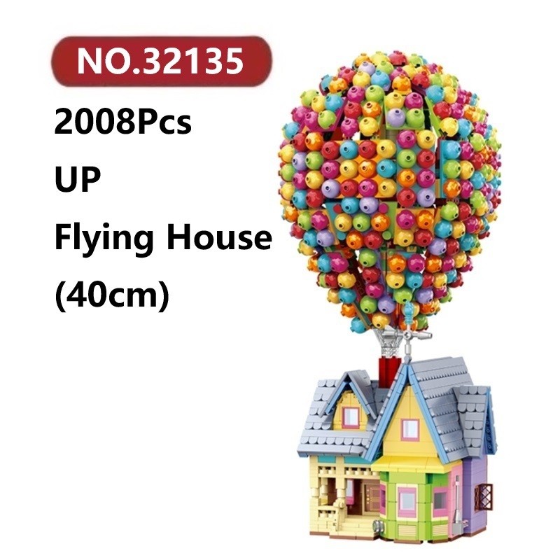UP Flying House Building Blocks 2008 Pcs GULY Architecture Bricks Toy ...