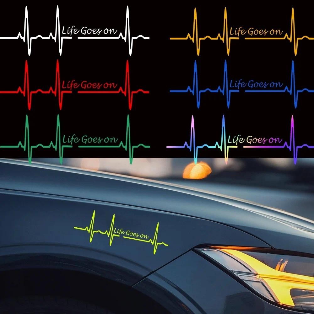 Heart Beat Trackpad Life Goes On Car Sticker Vinyl Window Body Car ...